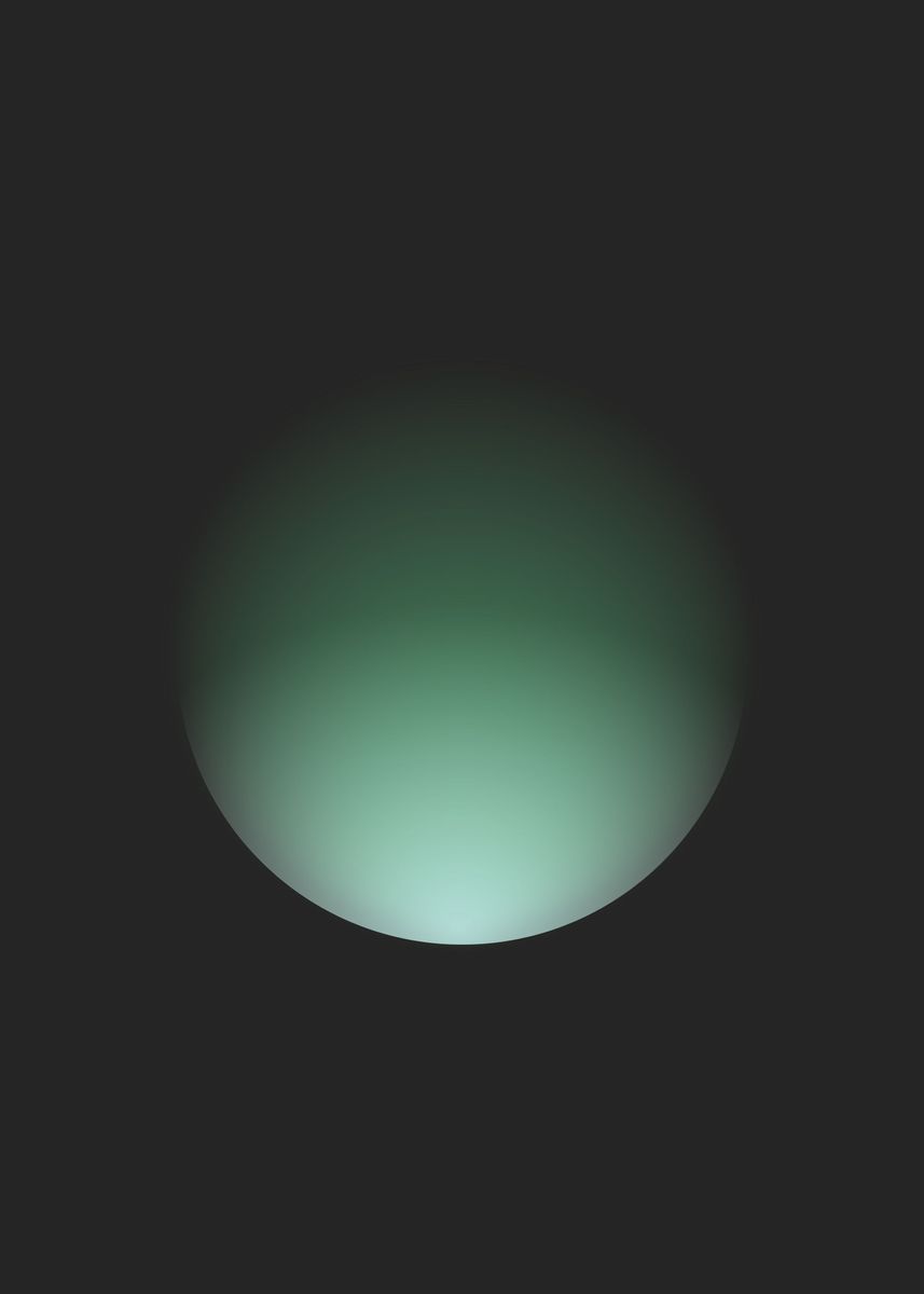 'Sphere Verdant Dark' Poster, picture, metal print, paint by 3 6 7 ...