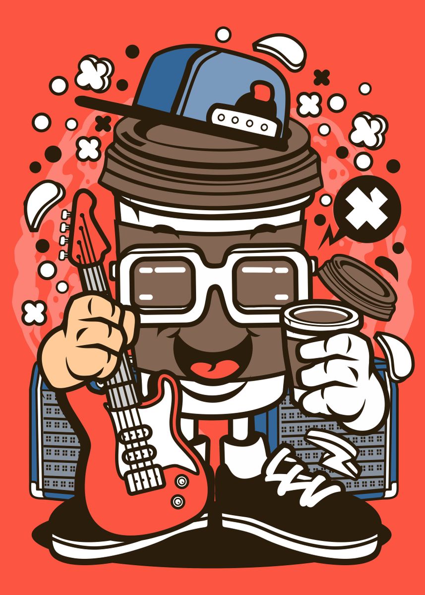 'Cartoon Illustration 176' Poster, picture, metal print, paint by Aloke ...