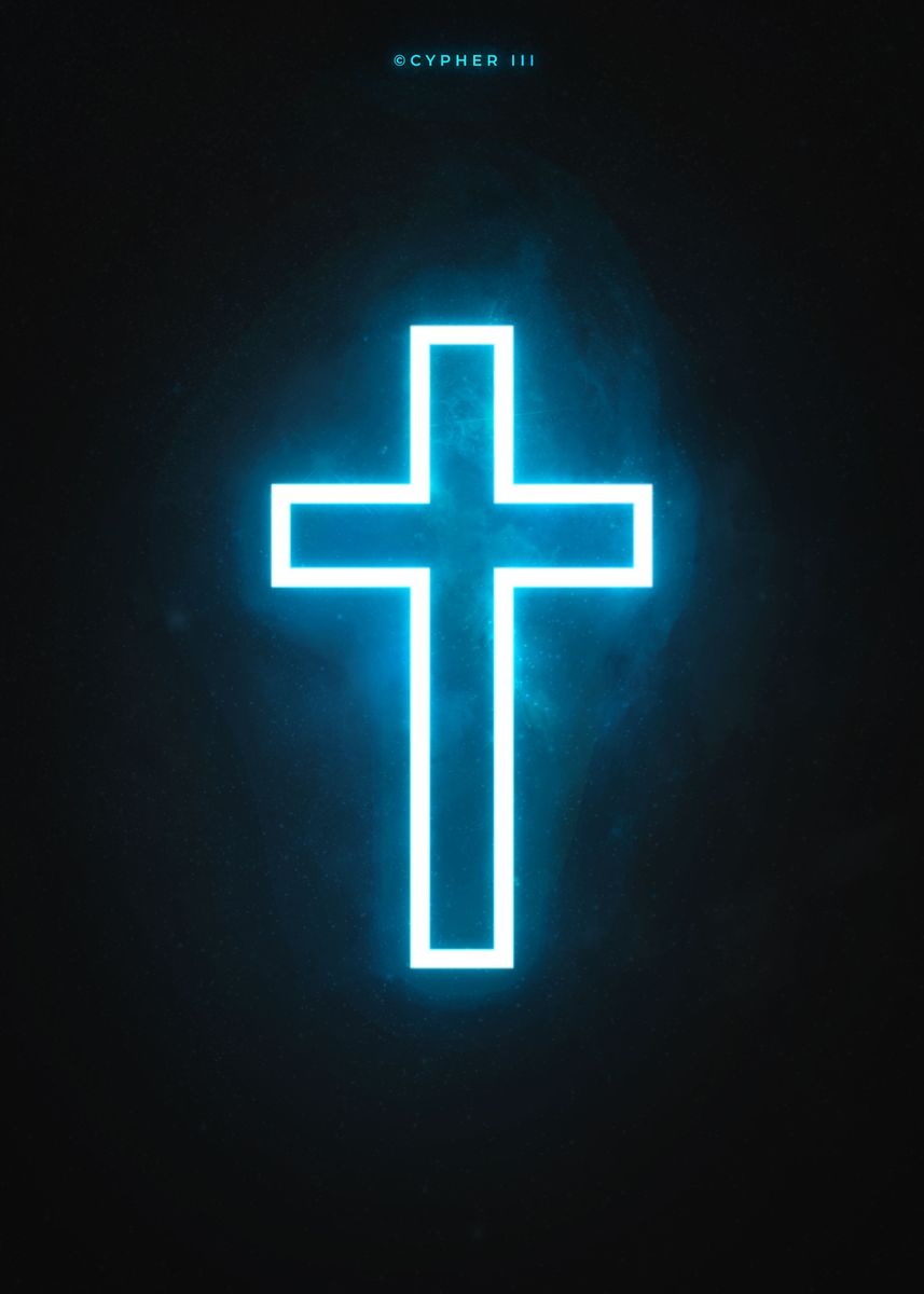'Cross' Poster, picture, metal print, paint by cypher the third | Displate