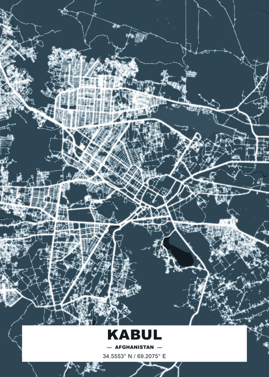 'Kabul' Poster, picture, metal print, paint by Bo Kev | Displate