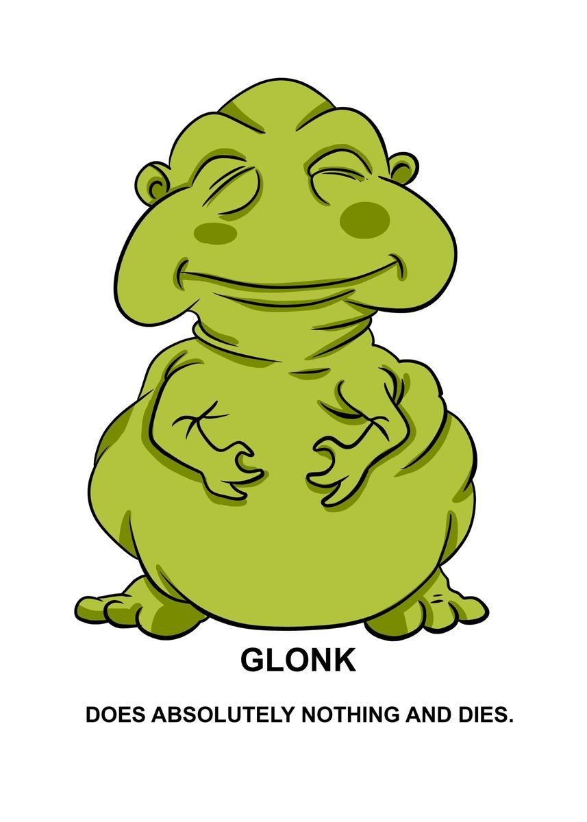 'Glonk Lazy spirit animal' Poster, picture, metal print, paint by hafis ... 'Glonk Lazy spirit animal' Poster, picture, metal print, paint by hafis ...