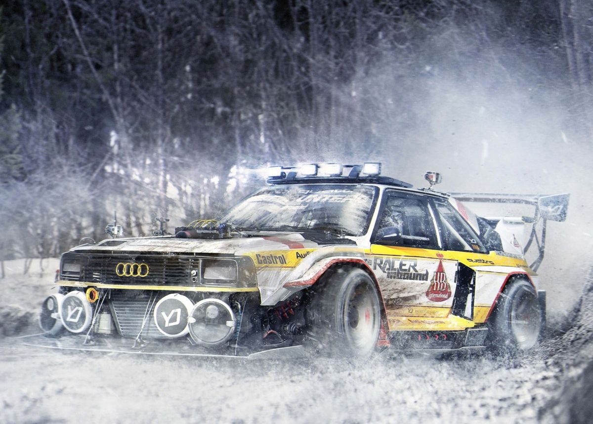 'Audi Quattro' Poster by Marcel Lee | Displate