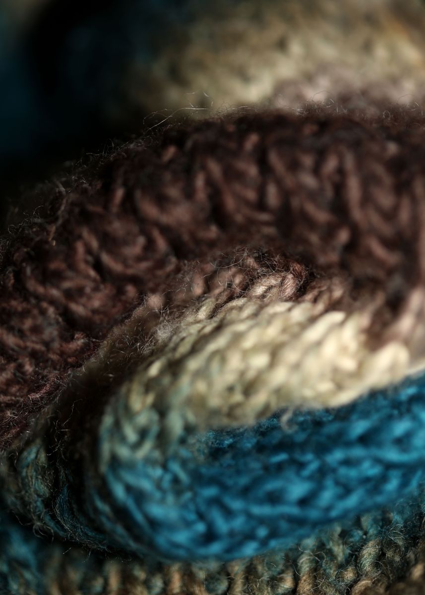 'Colorful handmade scarf' Poster, picture, metal print, paint by ...