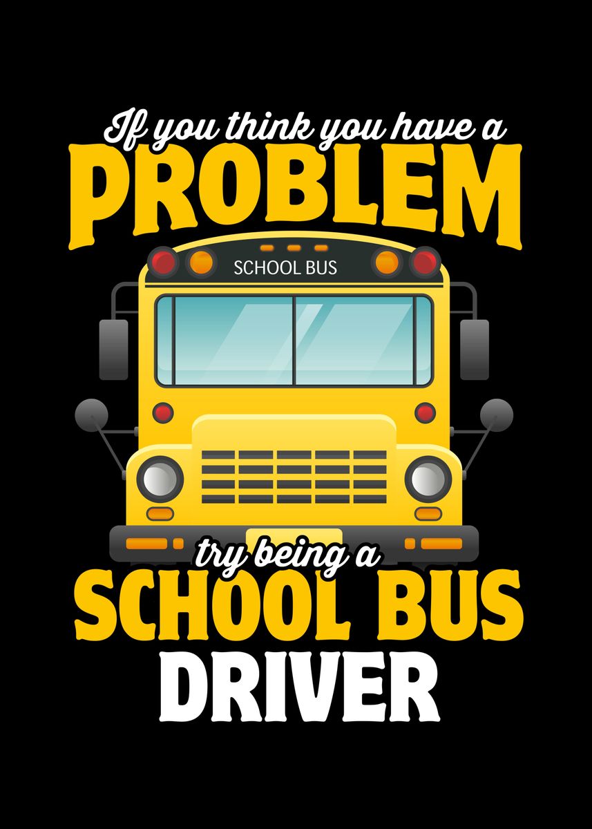 'First Day Of School Bus' Poster, picture, metal print, paint by ...