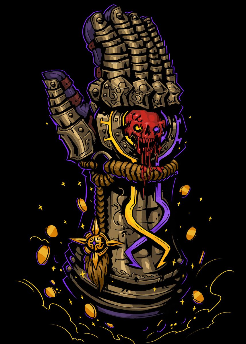 'Sanctum Gauntlet Displate' Poster, picture, metal print, paint by ...