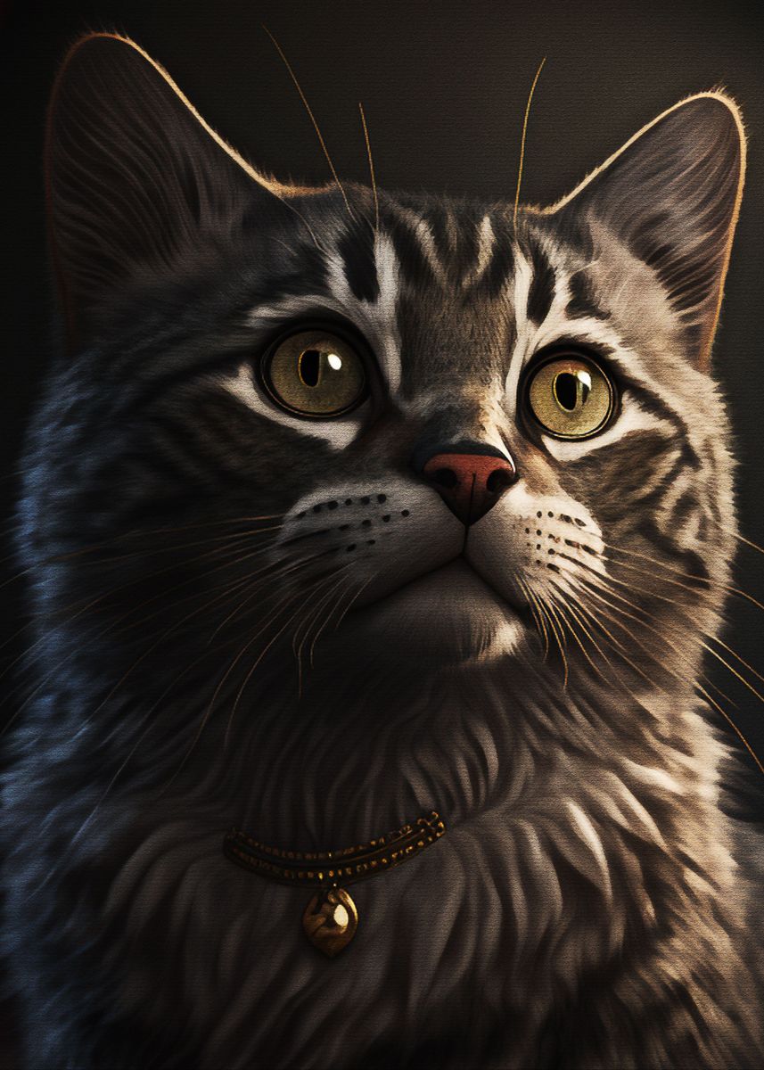 'Hopeful Cat Meme' Poster, picture, metal print, paint by Muh Asdar ...