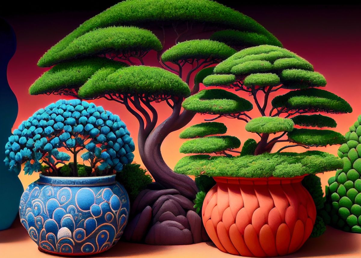 'Bonsai' Poster by Steel Canvas Creations | Displate