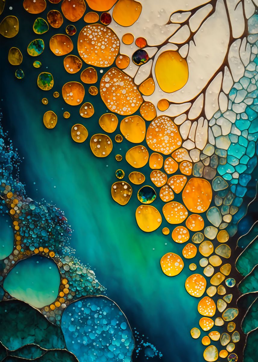 'Abstract Ponds' Poster by Mr Relative | Displate