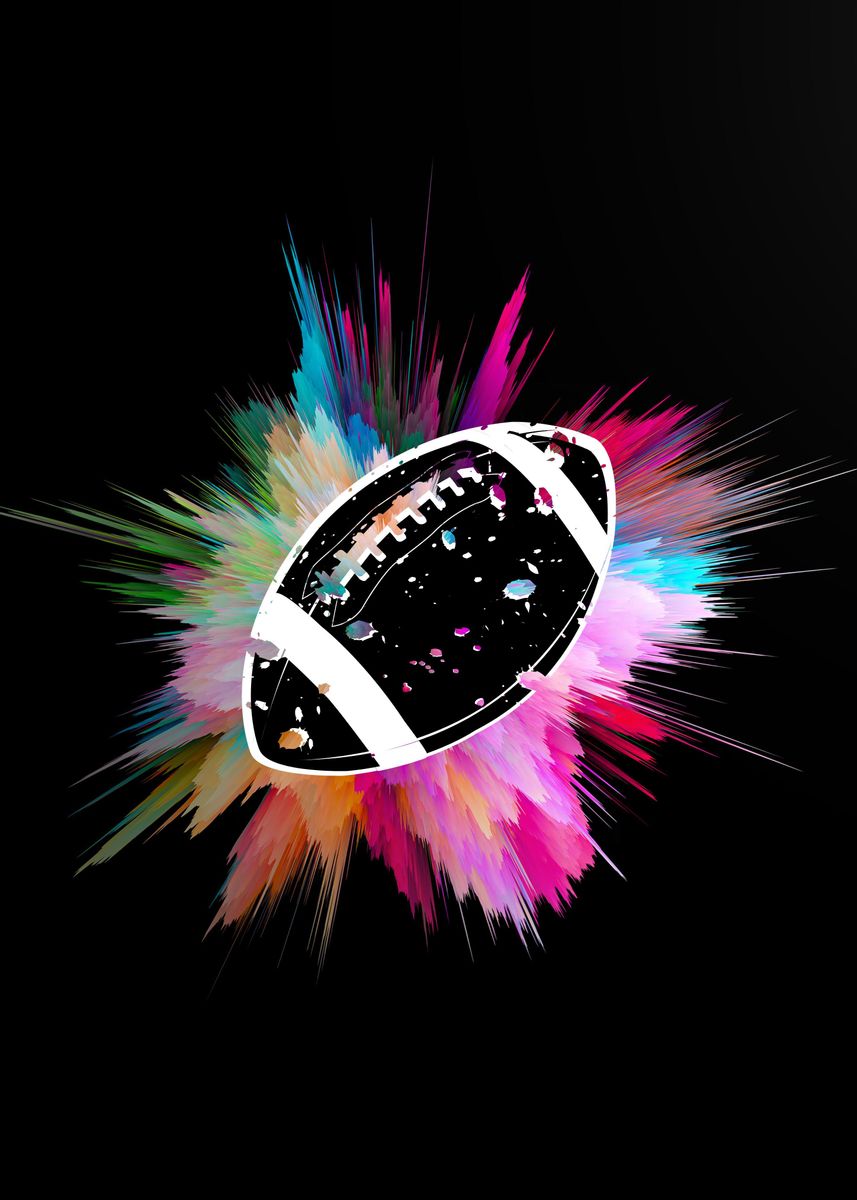 'football ' Poster, picture, metal print, paint by ISSAM OUARDI | Displate