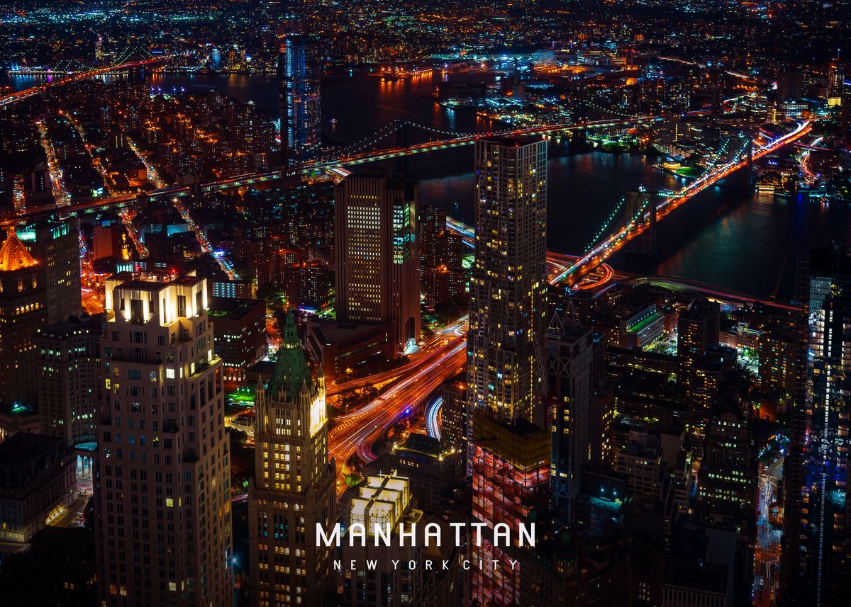 'Manhattan ' Poster by Explore Universe | Displate