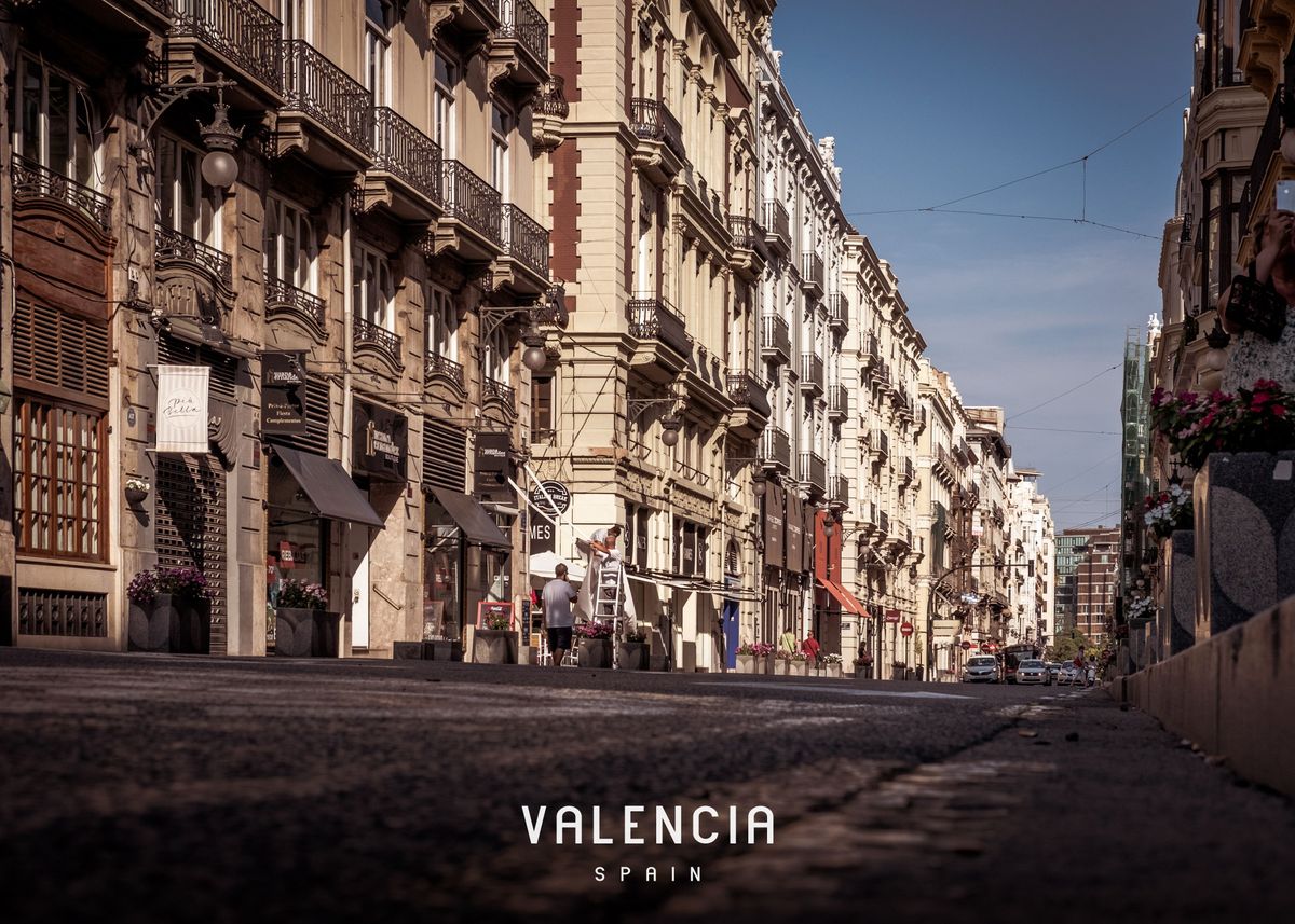 'Valencia ' Poster by Famous City | Displate