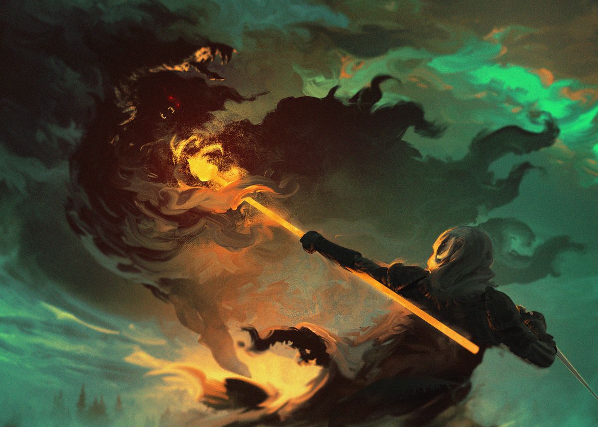 'Valorous Stance' Poster by Anato Finnstark | Displate