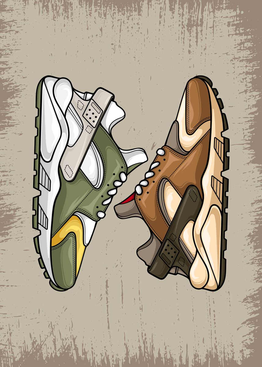 'Double Shoes' Poster, picture, metal print, paint by Adam Project ...