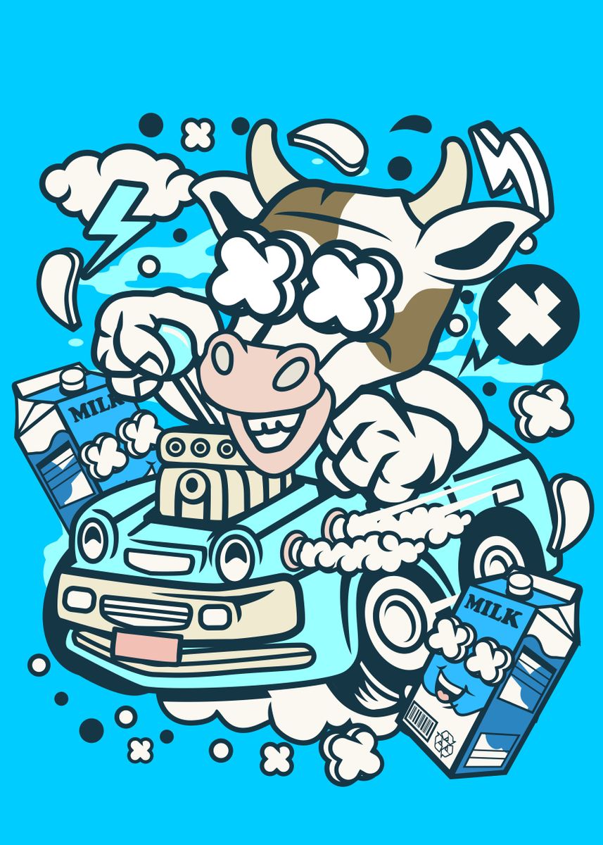 'Cartoon Illustration 189' Poster, picture, metal print, paint by Aloke ...