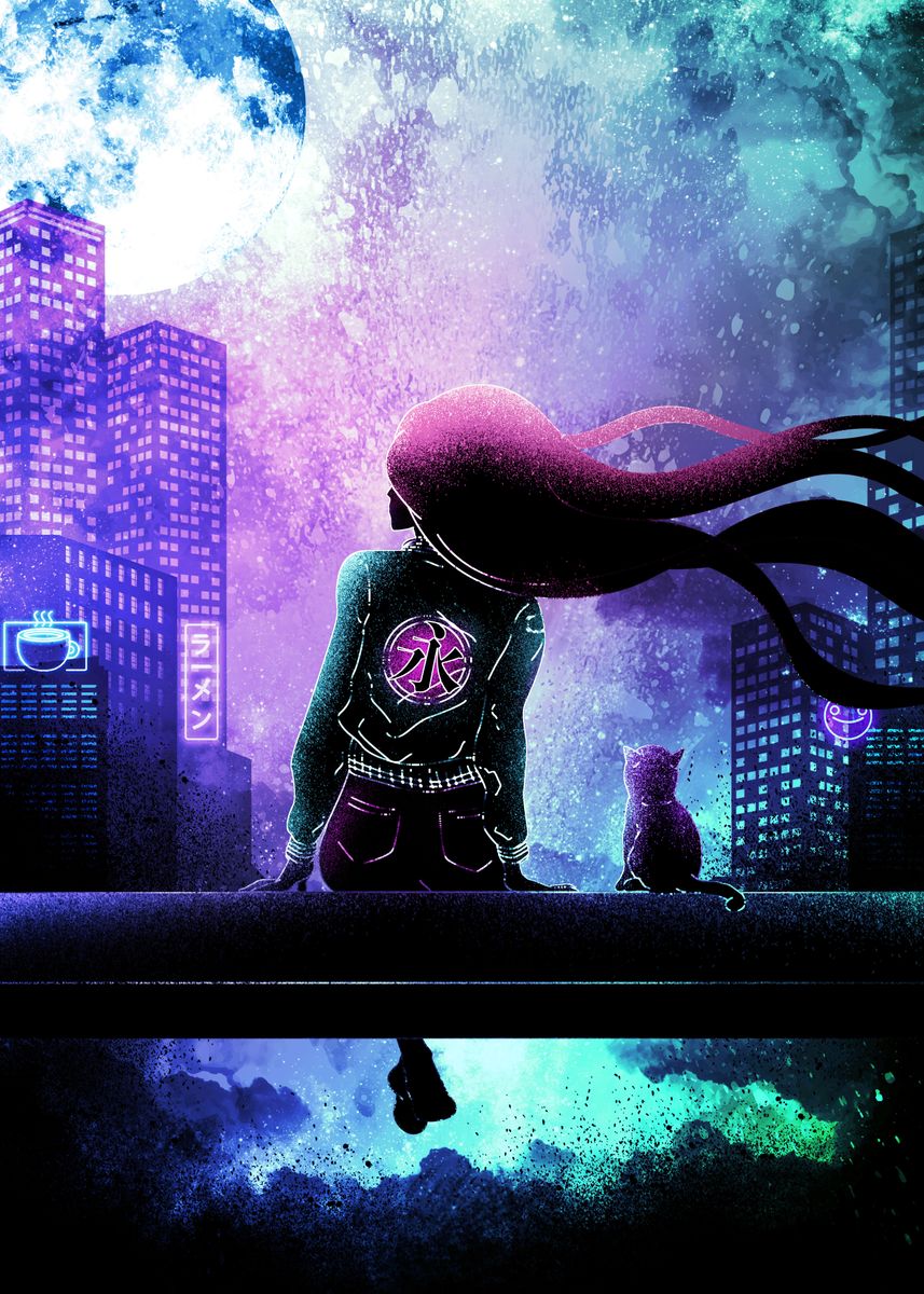 'Soul of the Neo Girl' Poster, picture, metal print, paint by Donnie ...