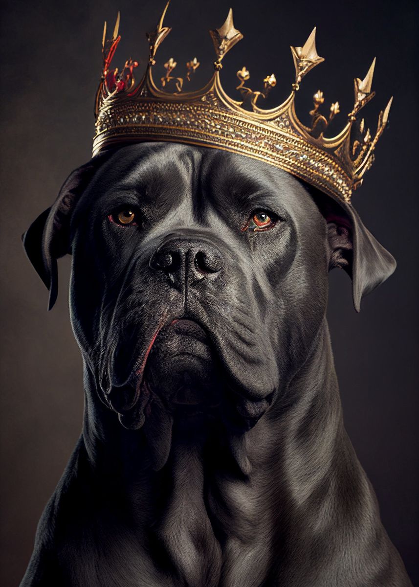 'Cane Corso King' Poster, picture, metal print, paint by DecoyDesign ...