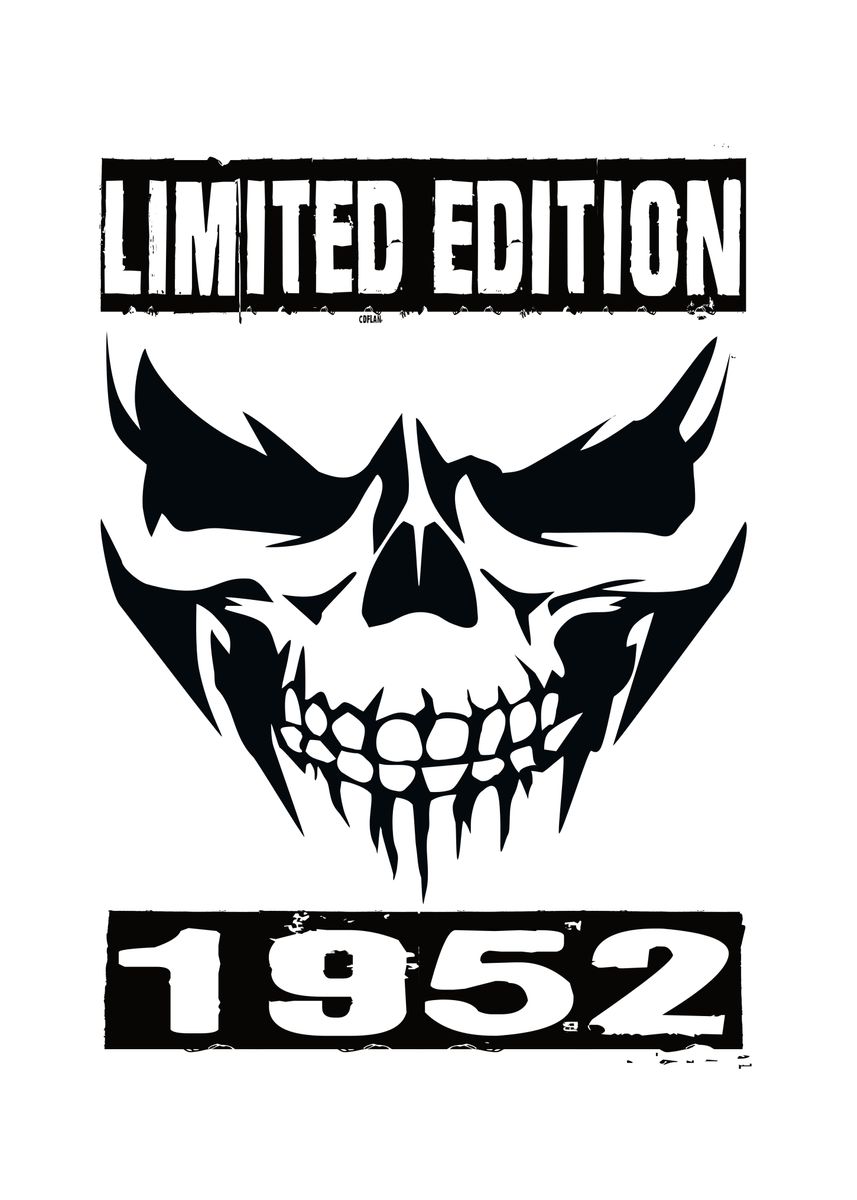 'Limited Edition 1952' Poster, picture, metal print, paint by ZS C O M ...