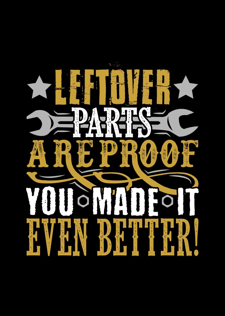 'Leftover parts' Poster, picture, metal print, paint by Beone Digital ...