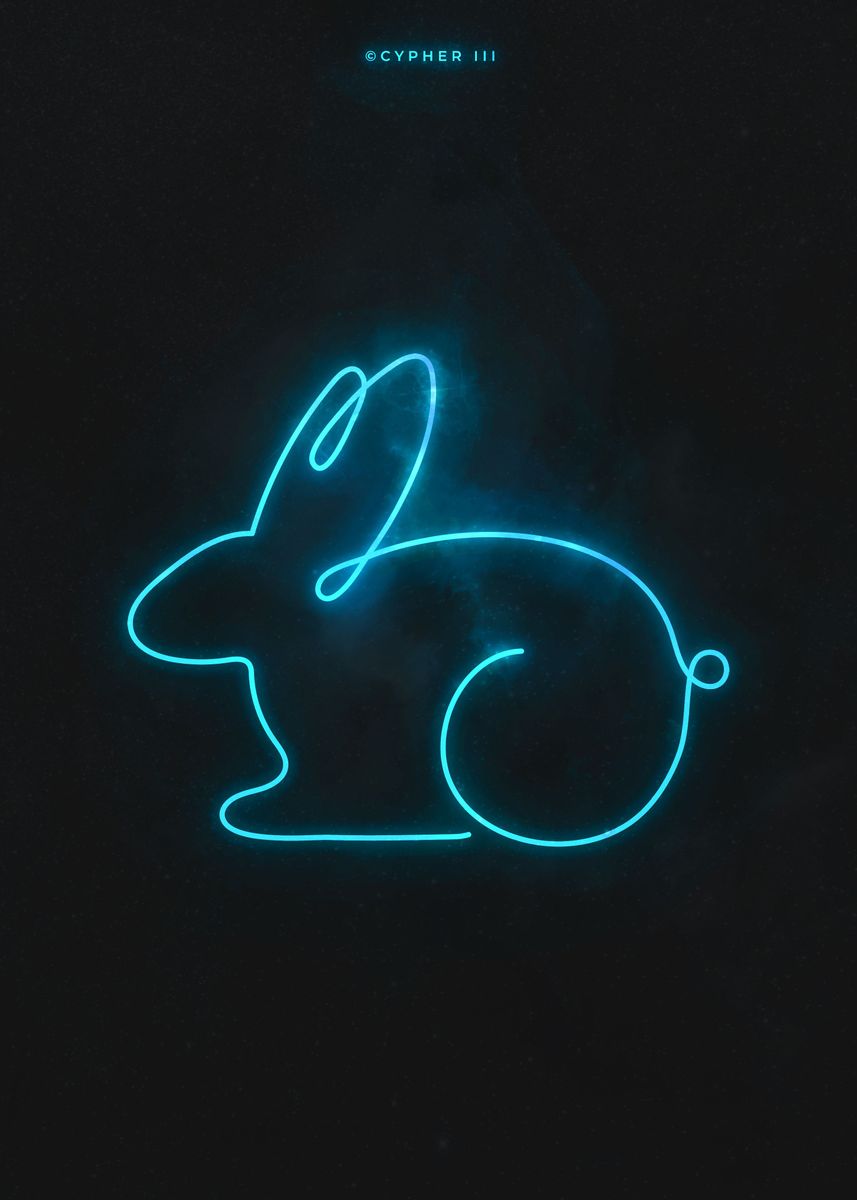 'Bunny' Poster, picture, metal print, paint by cypher the third | Displate