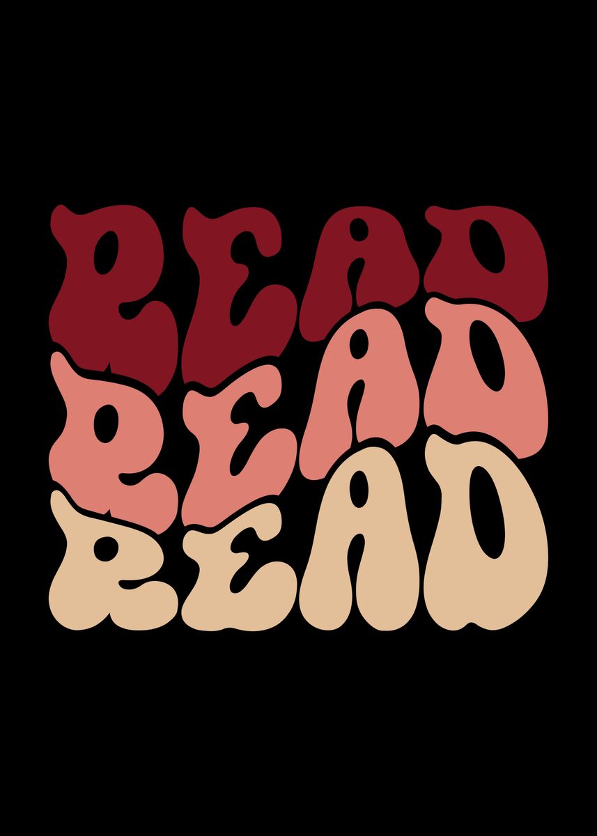 'Reading Books' Poster, picture, metal print, paint by Cool Till Death ...