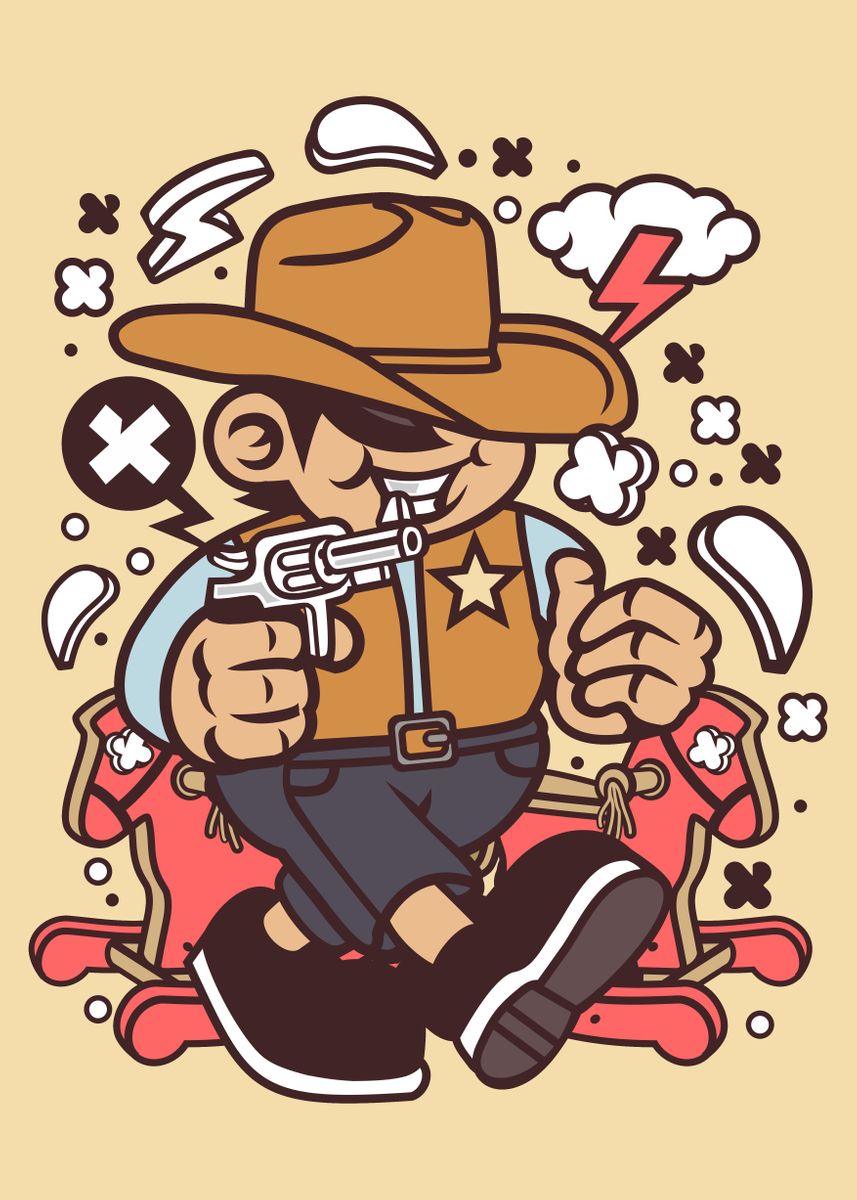 'Cartoon Illustration 187' Poster, picture, metal print, paint by Aloke ...