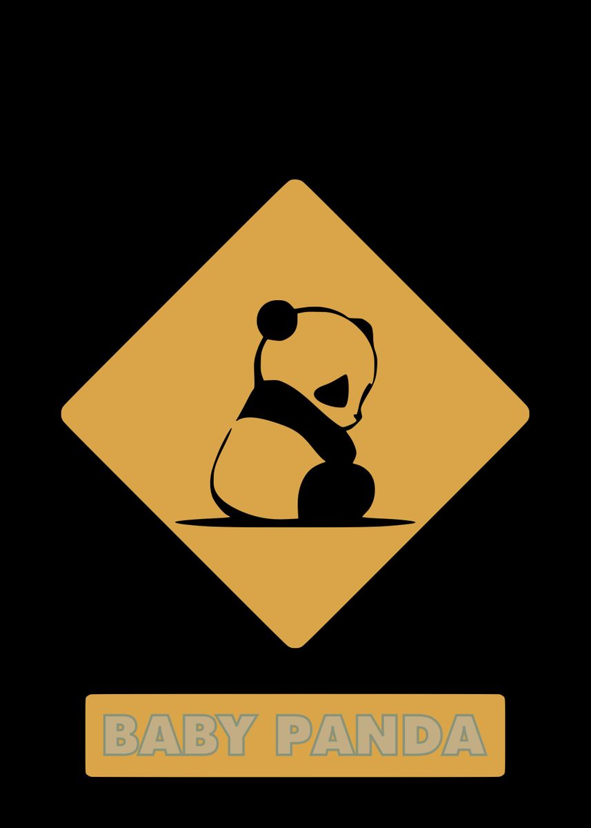 'Panda Angry' Poster, picture, metal print, paint by Surreal Print ...