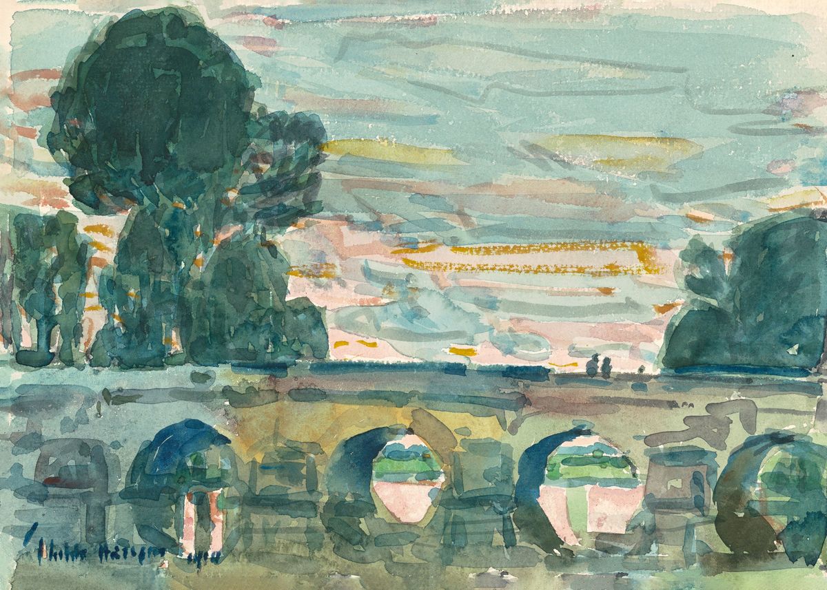 'The Bridge at Grez ' Poster by tony4urban | Displate