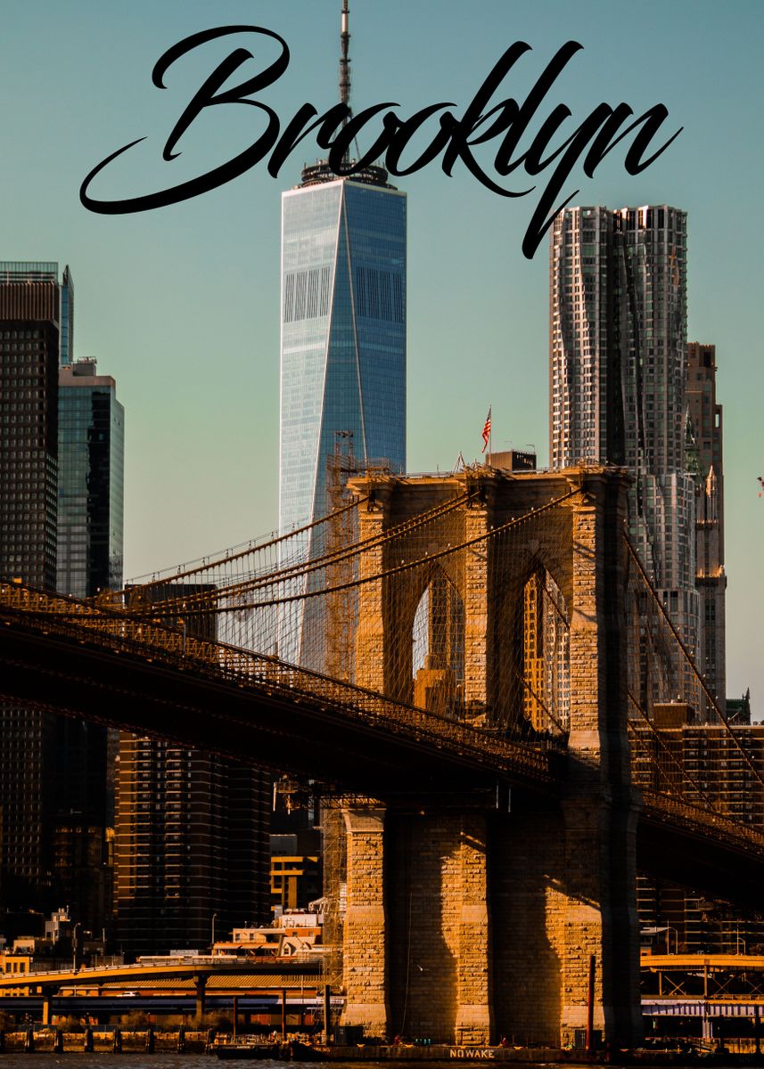 'Brooklyn' Poster, picture, metal print, paint by Conceptual ...