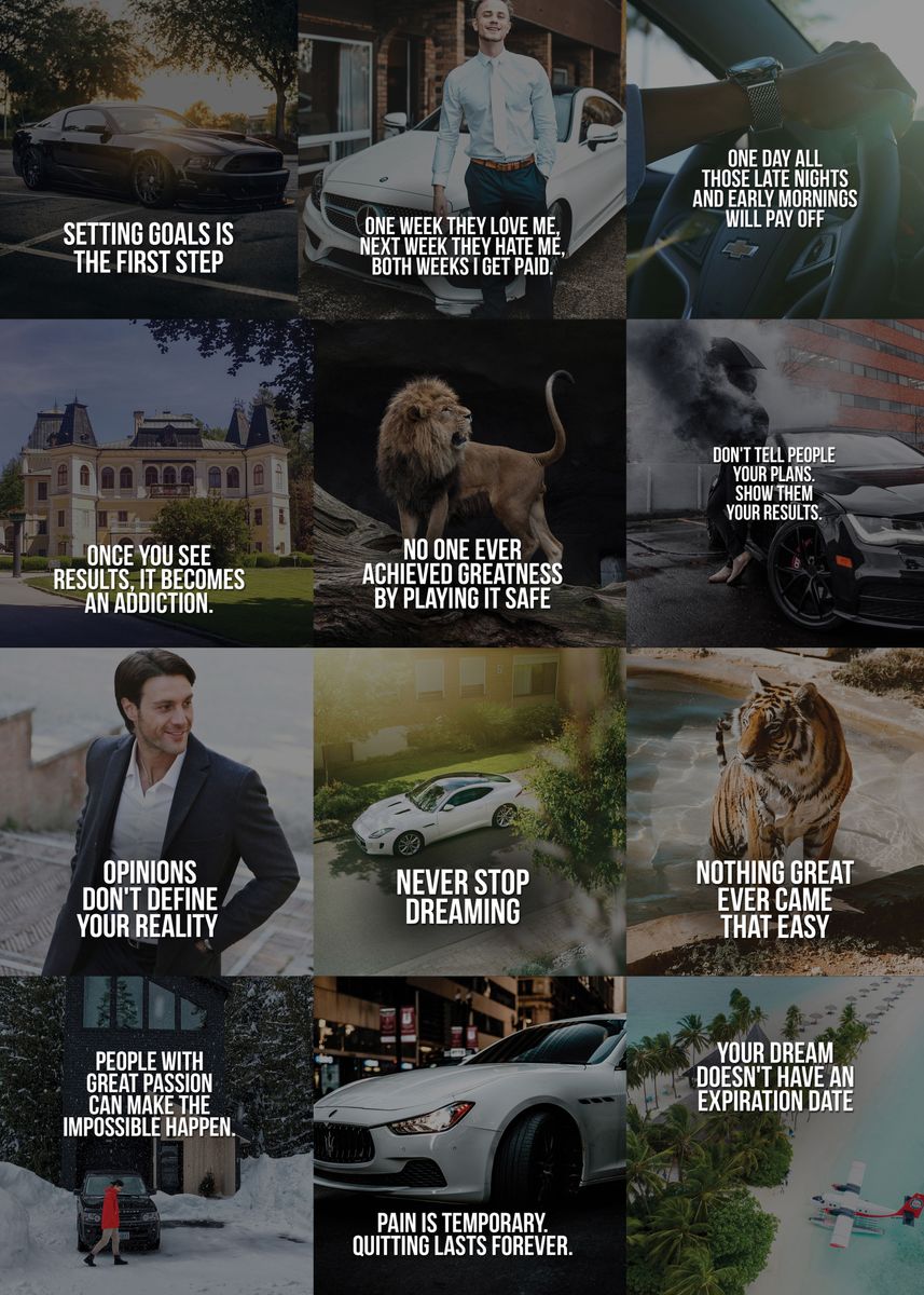 'Entrepreneur Motivation' Poster, picture, metal print, paint by GOHAN ...