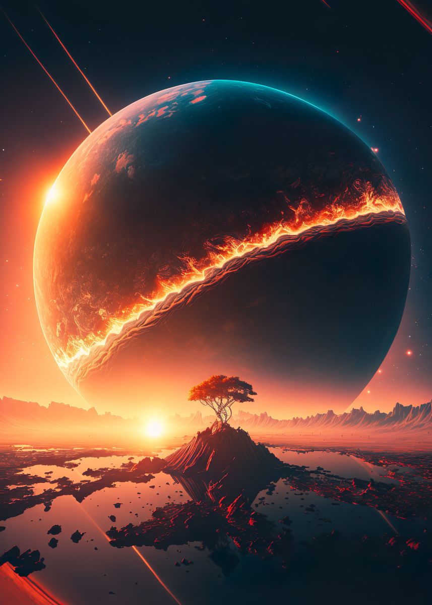 'Planet Invasion' Poster, picture, metal print, paint by GLITCHED ART ...