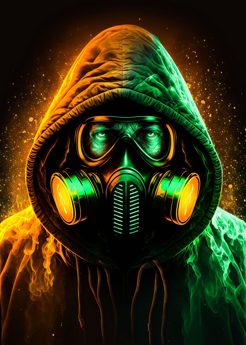 'Masked' Poster, picture, metal print, paint by Xi Designs | Displate