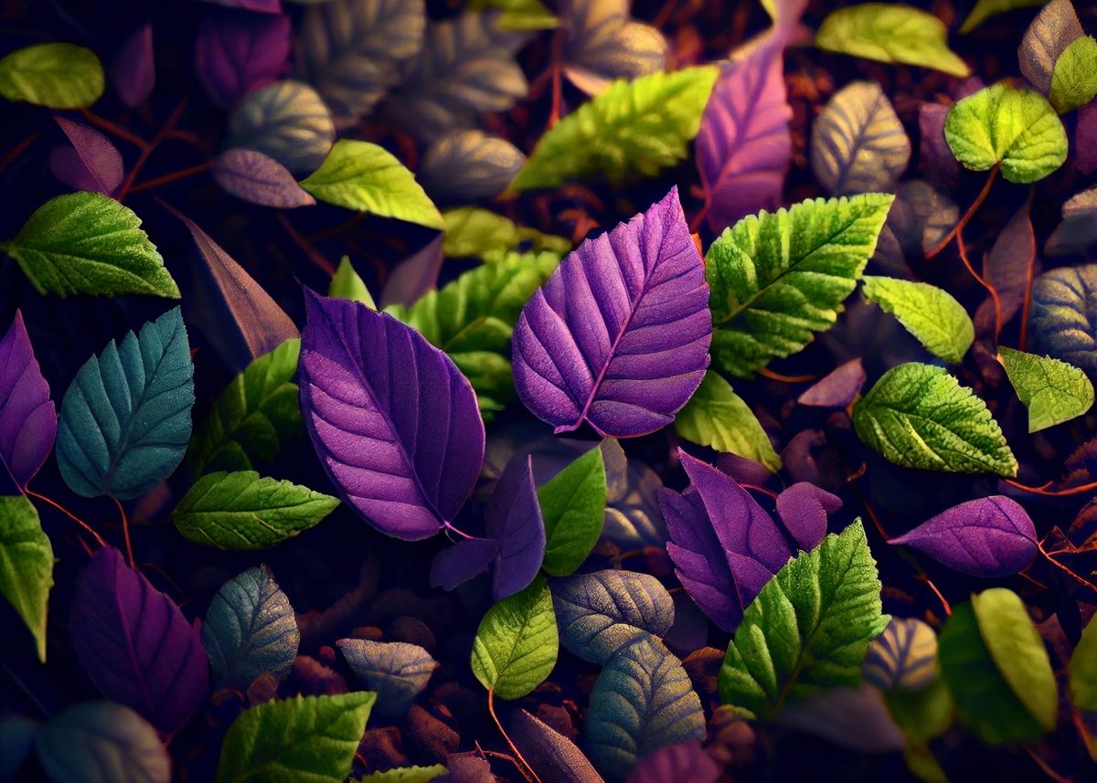 'Spring Leaves' Poster by Steel Canvas Creations | Displate