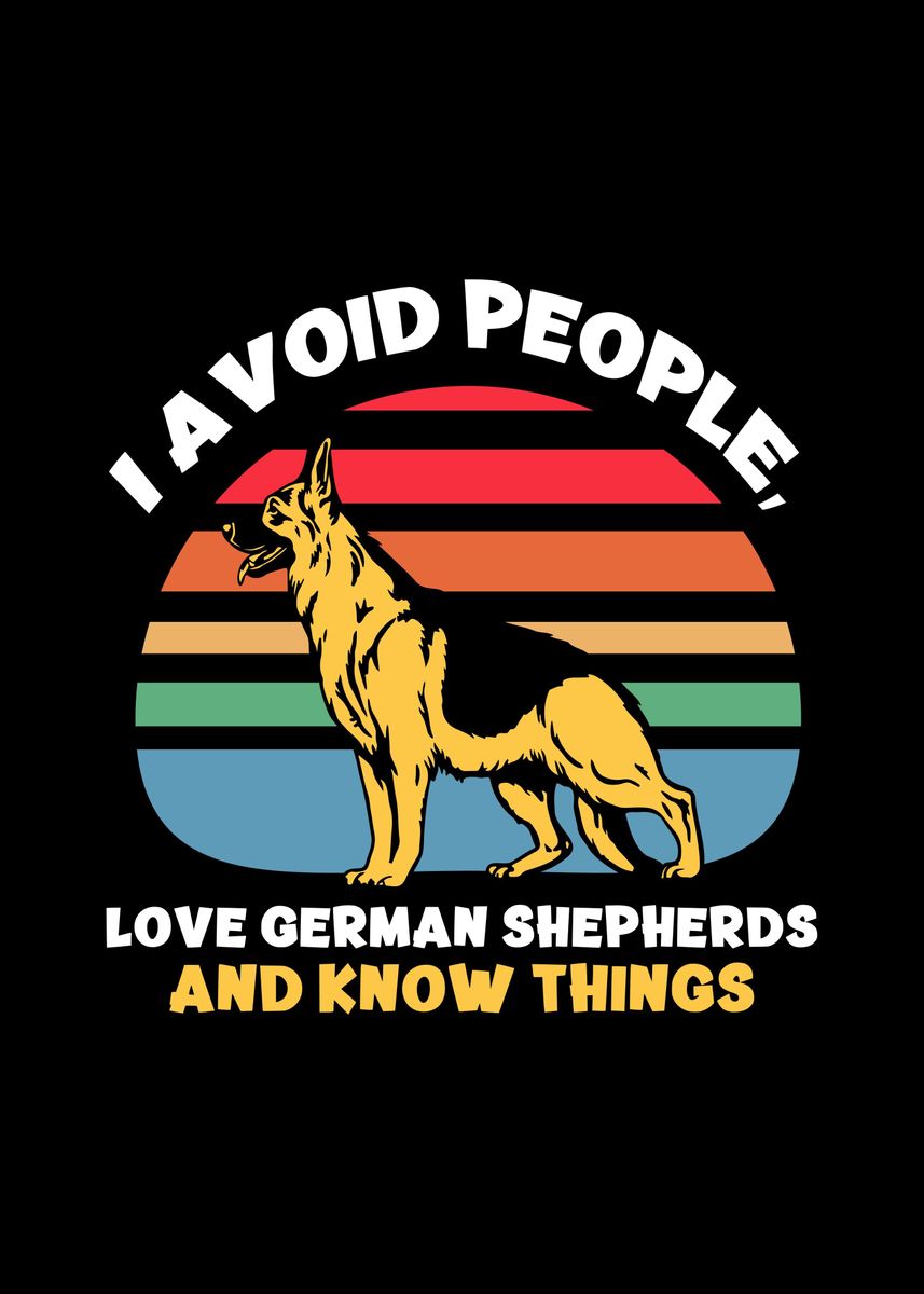 'German Shepherd' Poster, picture, metal print, paint by Sebastian ...