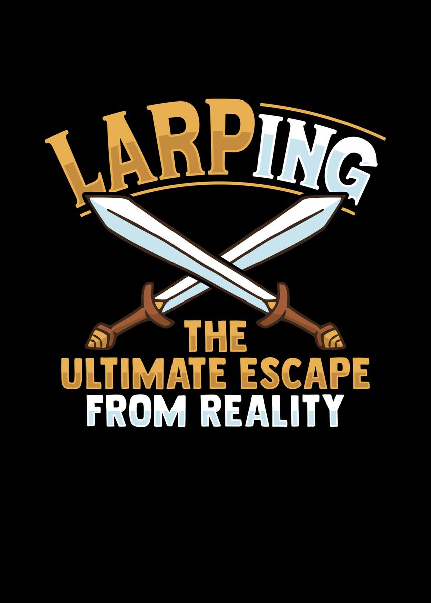 'LARP RPG Role Playing' Poster, picture, metal print, paint by Michael ...