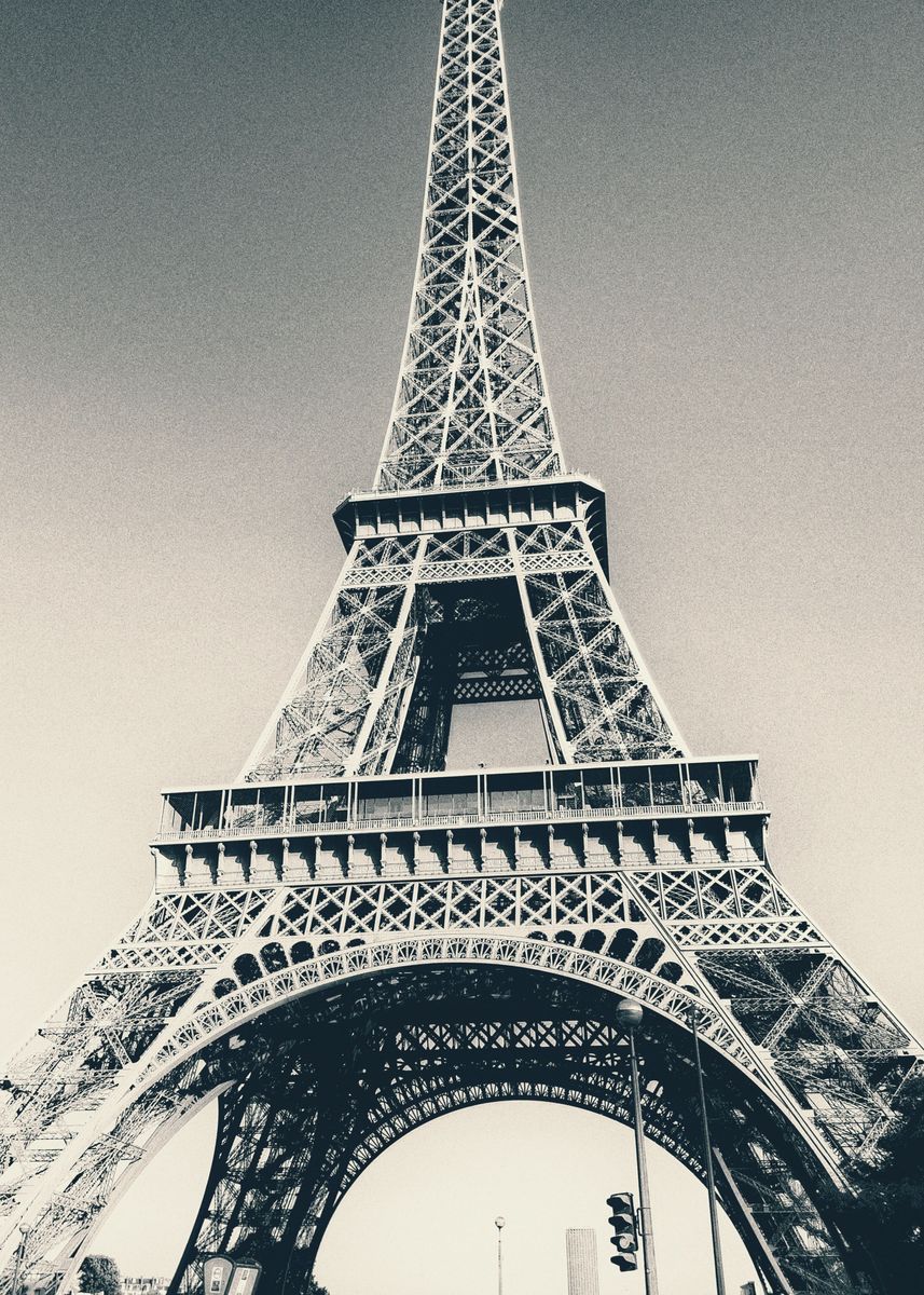 'Vintage Eiffel Tower Paris' Poster, picture, metal print, paint by ...