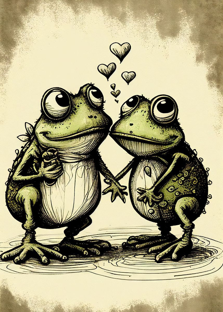 'Valentine Doodle VI' Poster, picture, metal print, paint by Fotios ...