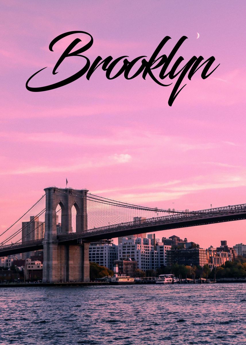 'Brooklyn' Poster, picture, metal print, paint by Conceptual ...