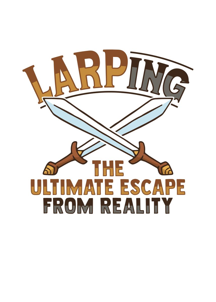 'LARP RPG Role Playing' Poster, picture, metal print, paint by Michael | Displate