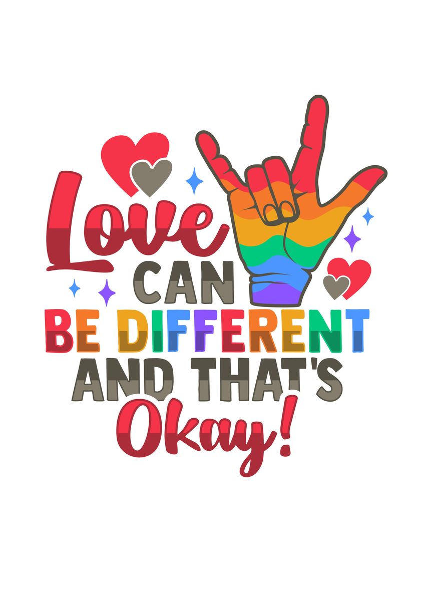 'Gay Pride LGBTQ Design for' Poster, picture, metal print, paint by ...