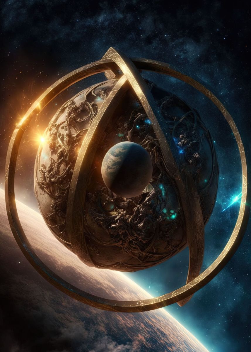 'Colors of Space Planet' Poster, picture, metal print, paint by Enzaro ...