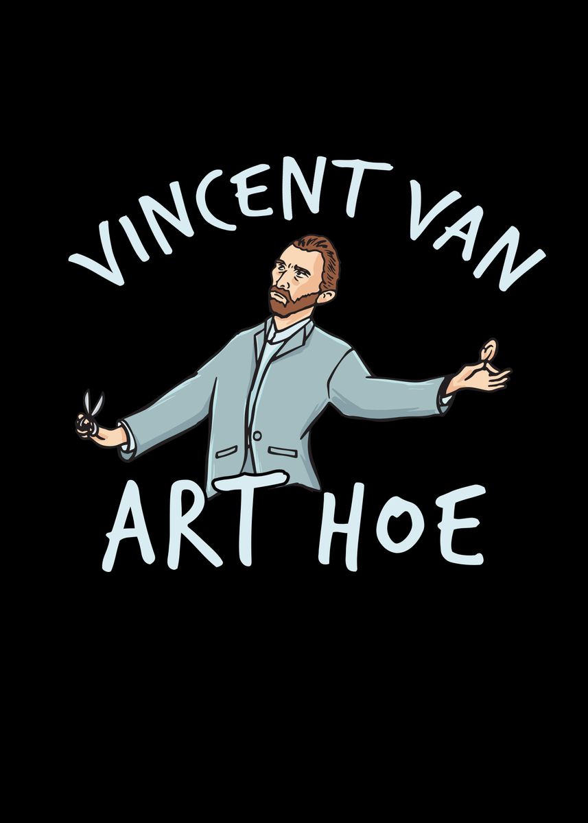 'Artsy Vincat Van Gogh Ear' Poster, picture, metal print, paint by ...