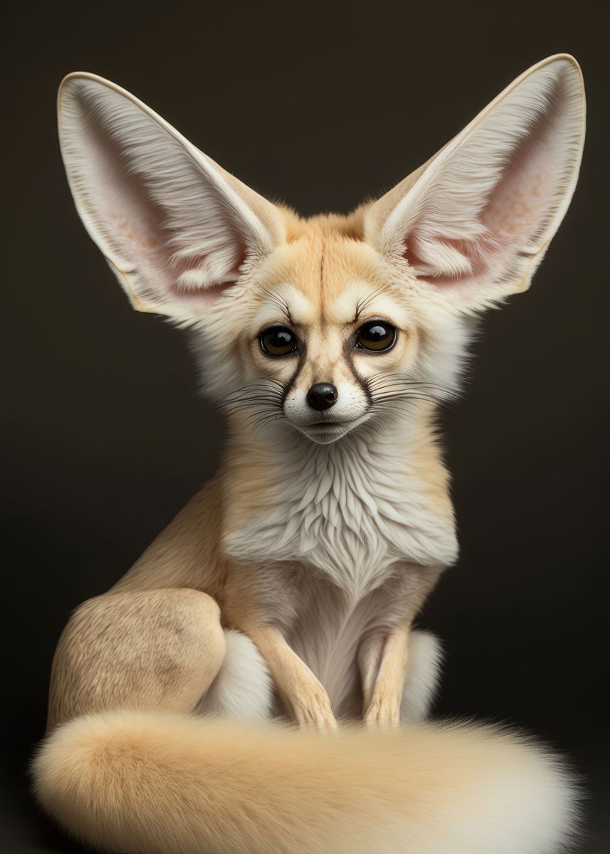 'Fennec Fox Portrait' Poster, picture, metal print, paint by Michael ...