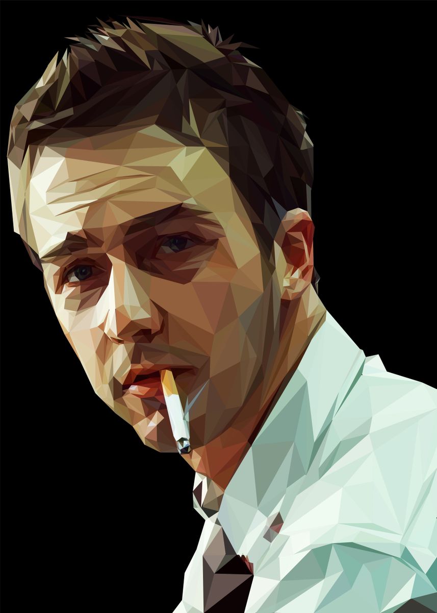 'the narrator' Poster, picture, metal print, paint by Lowpoly Posters ...