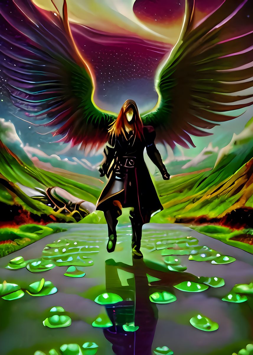 'Divine Guardian Presence' Poster, picture, metal print, paint by ...