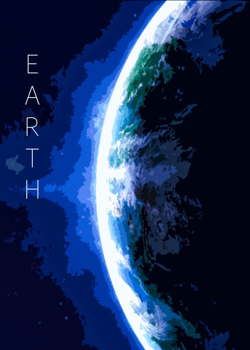 'Planet Earth' Poster, picture, metal print, paint by Maltos | Displate