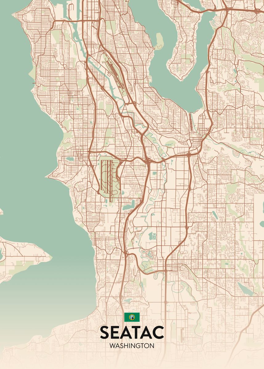 'Seatec WA' Poster, picture, metal print, paint by IMR Designs | Displate