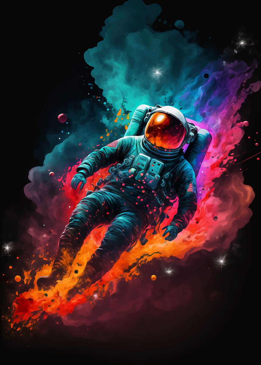 'Cosmic Dream' Poster, picture, metal print, paint by Mounier Wanjak ...