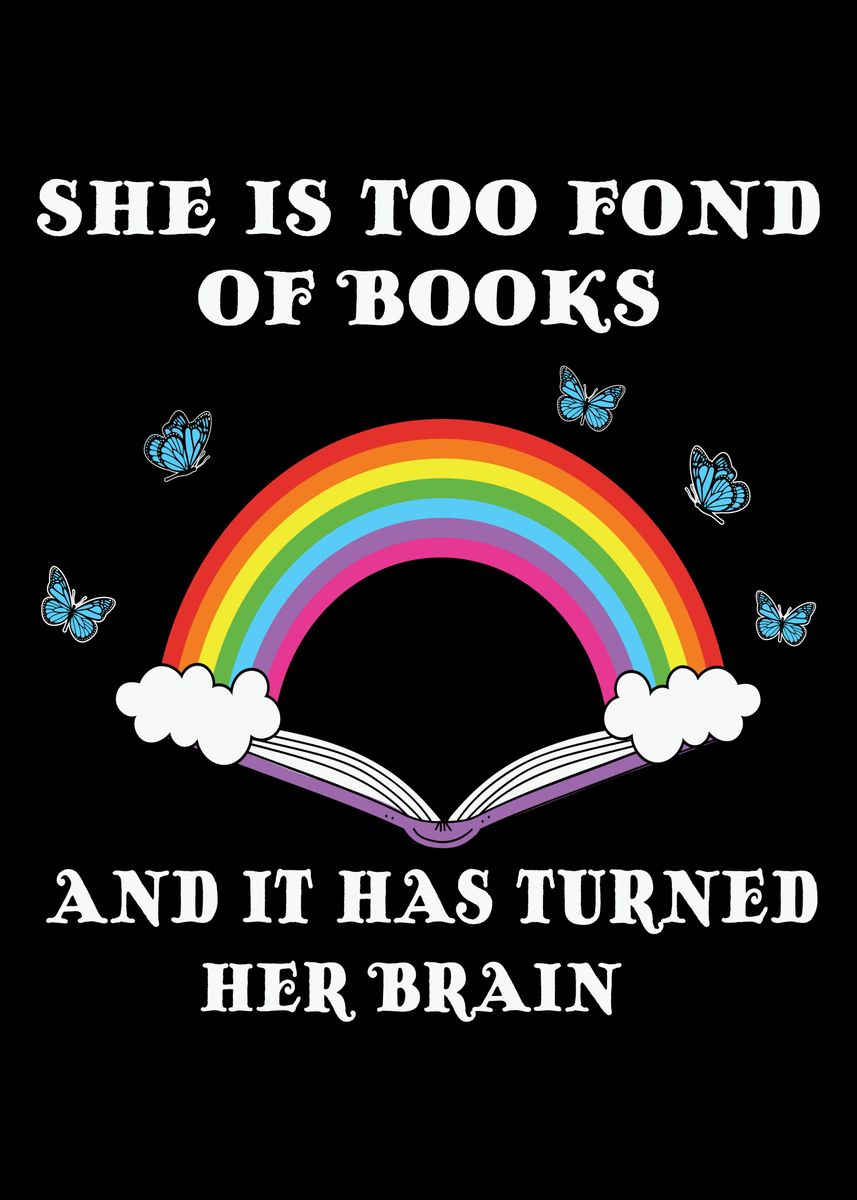 'Reading Books' Poster, picture, metal print, paint by Cool Till Death ...