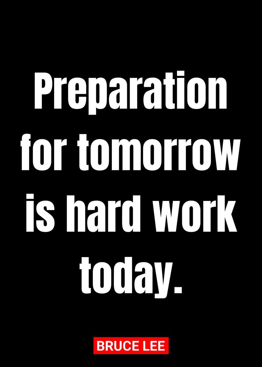 'quotes bruce lee' Poster, picture, metal print, paint by ARTEXT | Displate