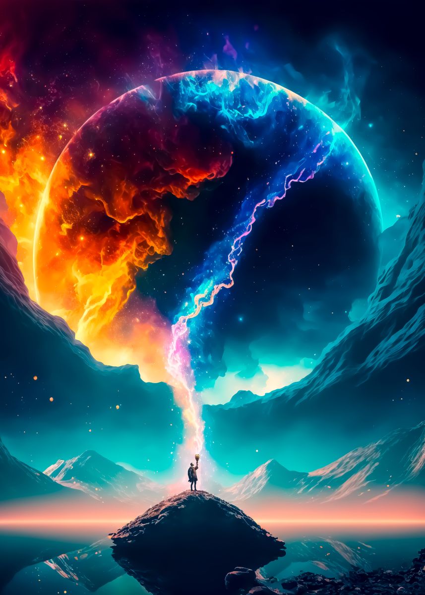 'Torch' Poster, picture, metal print, paint by James Garcia | Displate